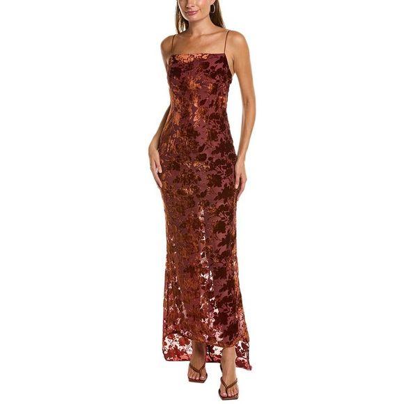 o.p.t | Dresses | Opt Velvet Burnout Maxi Dress | Poshmark